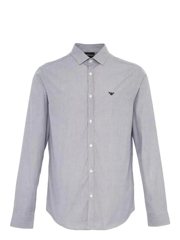 Emporio Armani Long-sleeved Shirt - Gray
