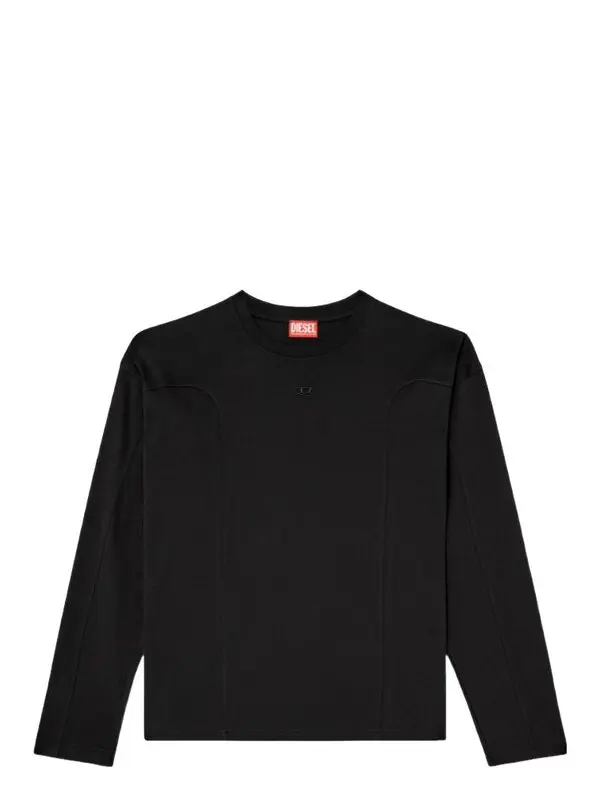 DIESEL® T-boxt-ls-int Panelled Long-sleeves T-shirt - Black