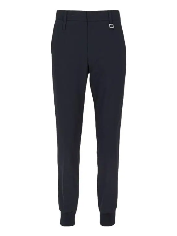 WOOYOUNGMI Belt Loop Casual Pants - Black