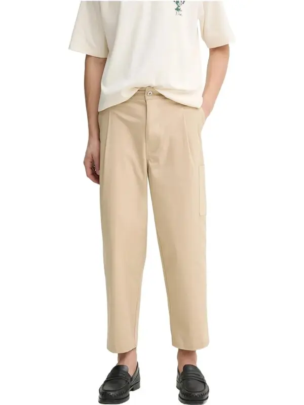 Drole De Monsieur Straight-leg Cargo Trousers - Beige