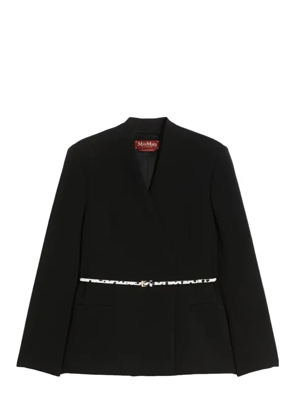 Max Mara Quinoa Belted Jacket - Black
