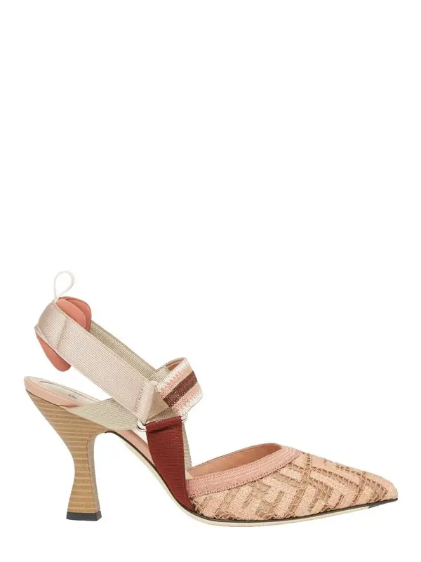 Fendi Colibri Pointed Toe Pumps - Pink