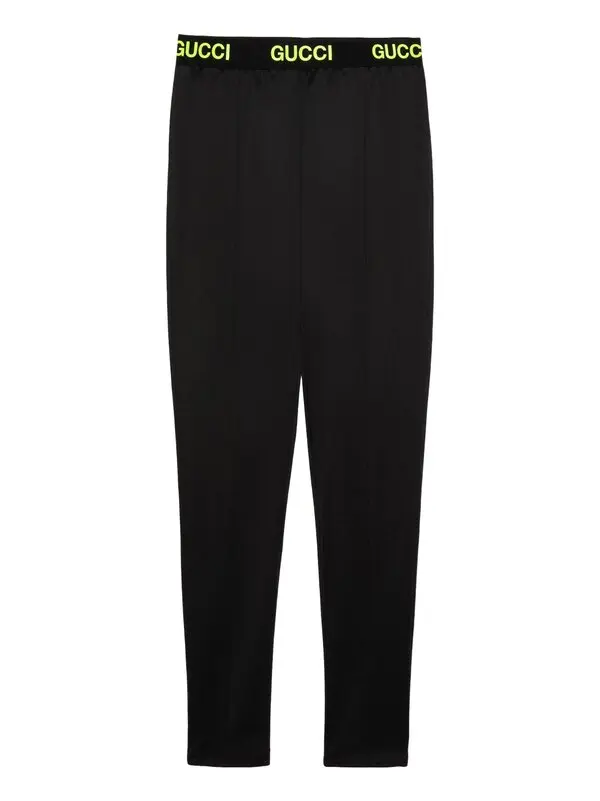 Gucci Logo-print Waistband Leggings - Black
