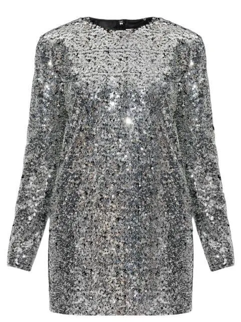 Isabel Marant Étoile Heliane Mini Dress - Silver