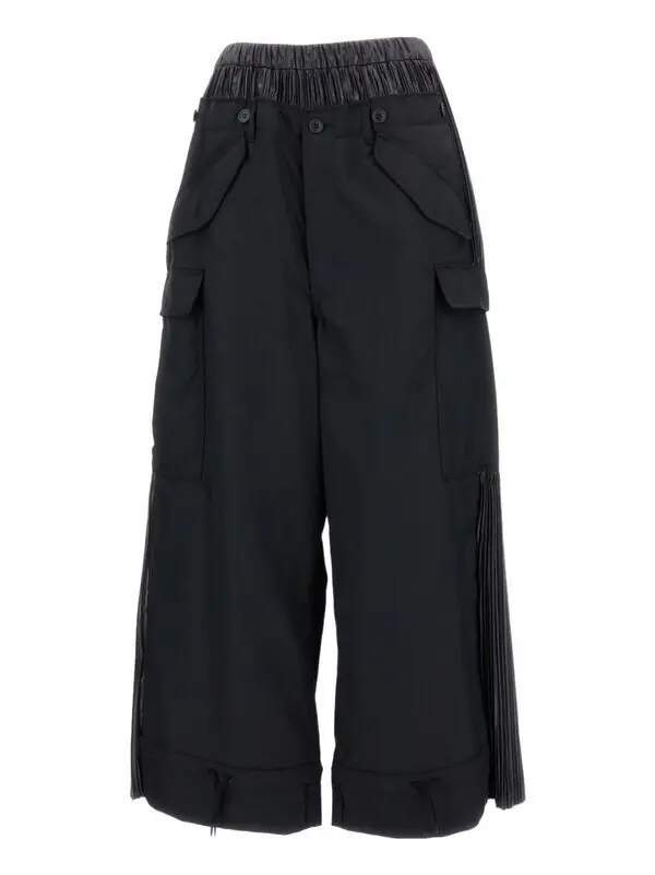 Junya Watanabe Wide Leg Trousers - Black