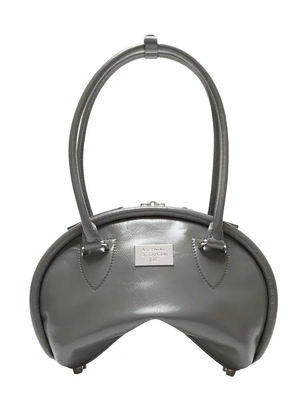 Acne Studios Bowlina Logo Plaque Mini Shoulder Bag - Gray