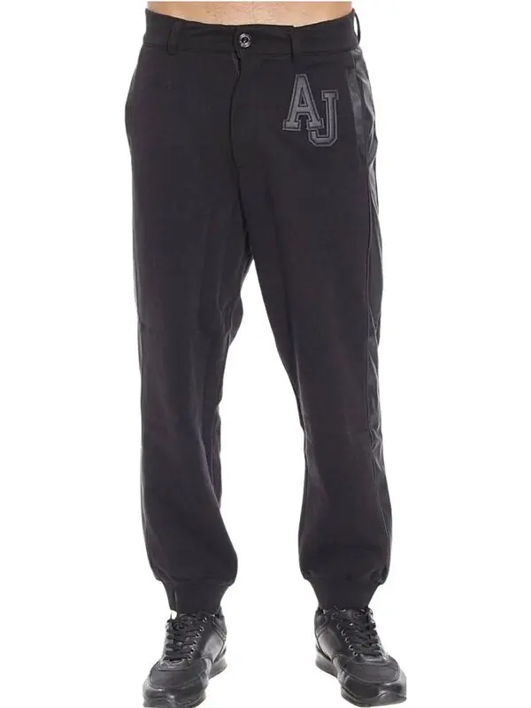 Emporio Armani Logo Jogger Pants - Black