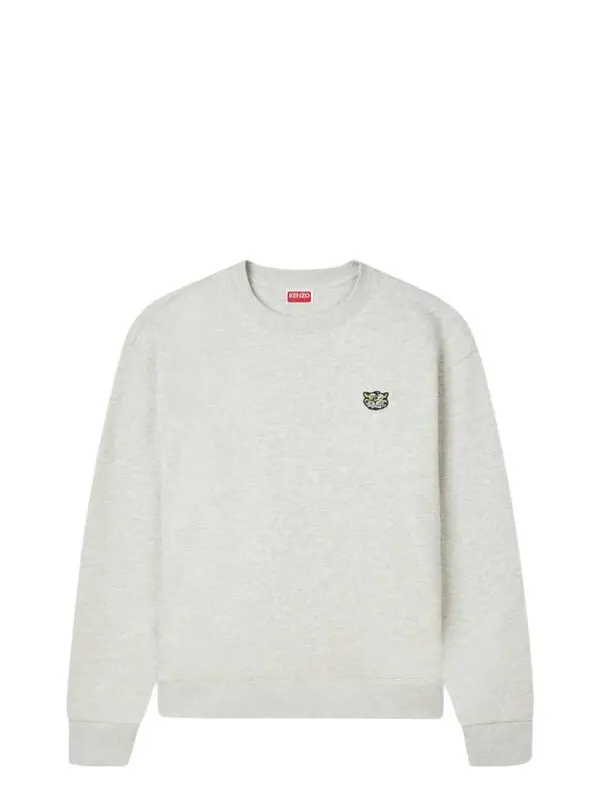 Kenzo Wild Tiger Embroidered Sweatshirt - Light Gray