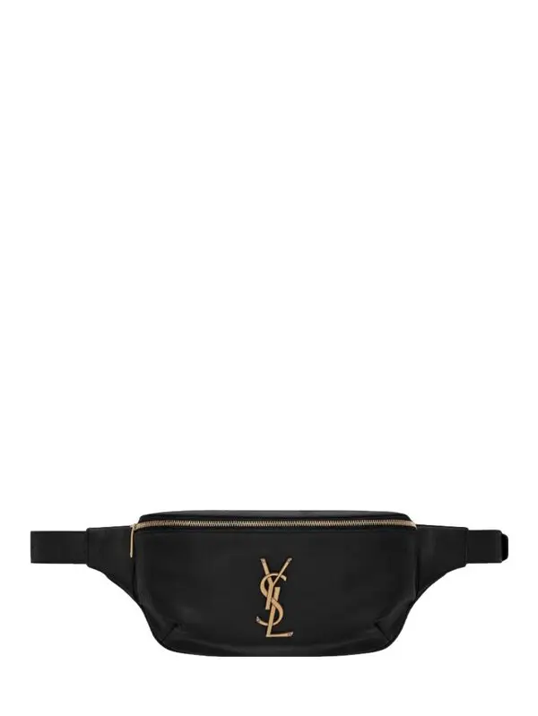Saint Laurent Monogram Belt Bag - Black