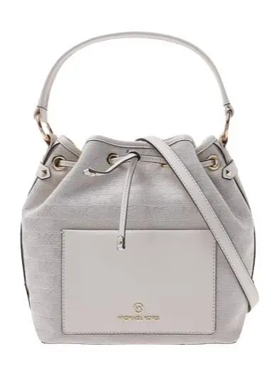 Michael Kors Maeve Monogram Bucket Bag - Gray