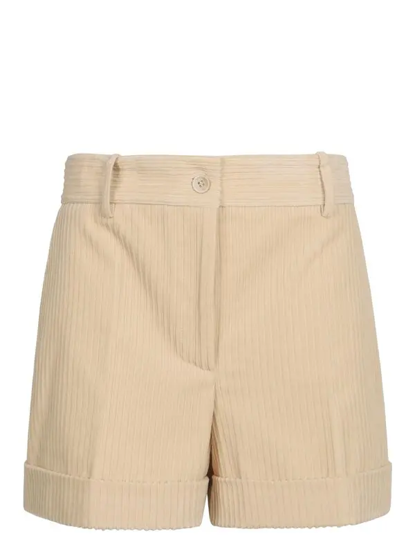 P.a.r.o.s.h High-waisted Corduroy Shorts - Nude
