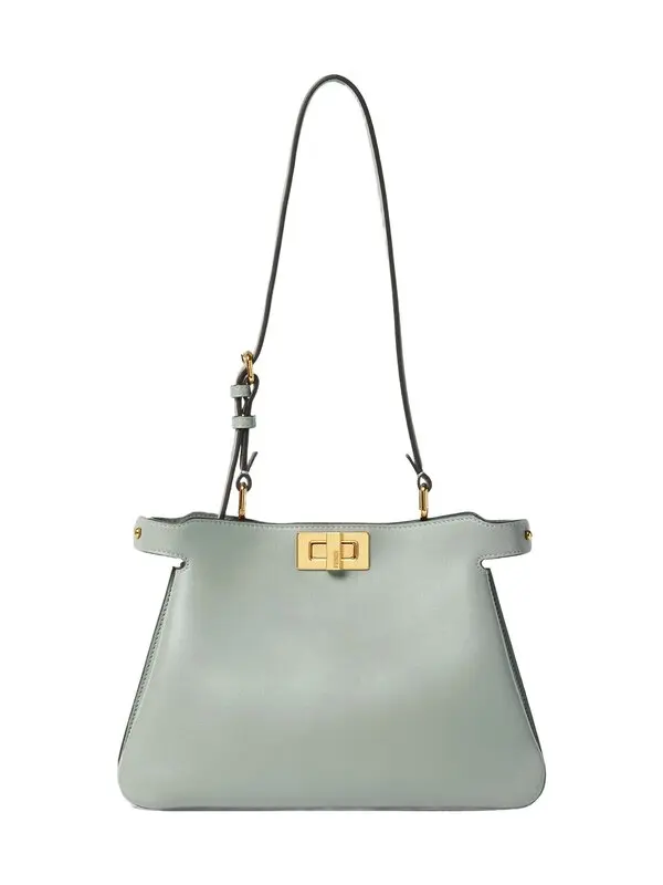 Fendi Peekaboo Soft Small Shoulder Bag - Green