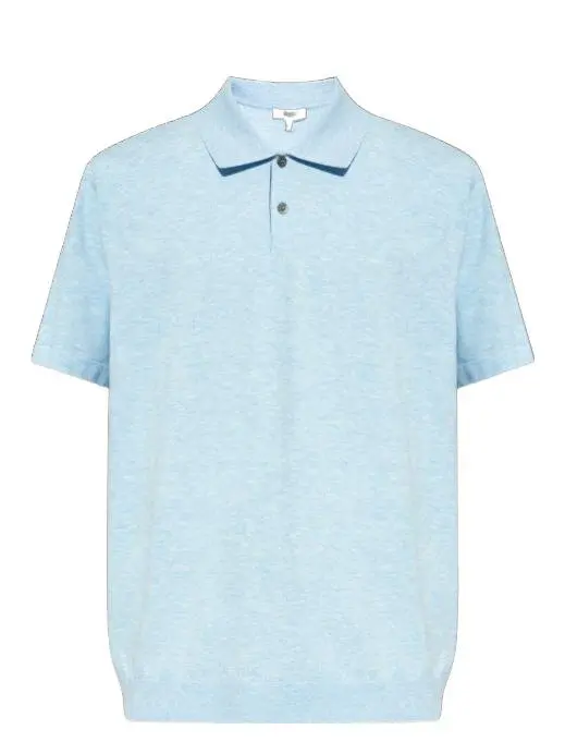 Theory Goris Short-sleeved Polo Shirt - Blue