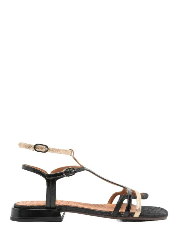 Chie Mihara Tylala Strappy Flat Sandals - Black