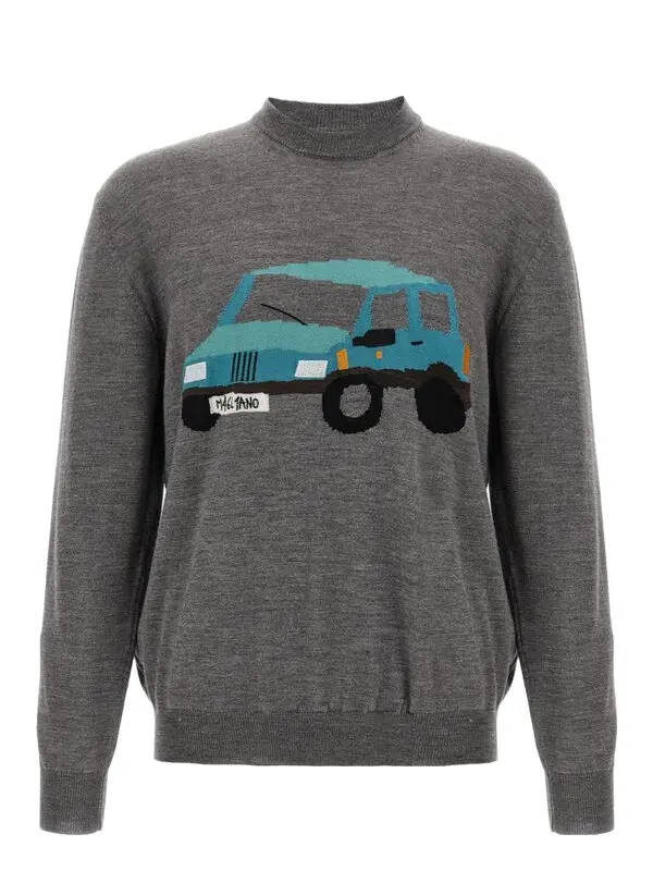 MAGLIANO Graphic Detailed Crewneck Sweater - No