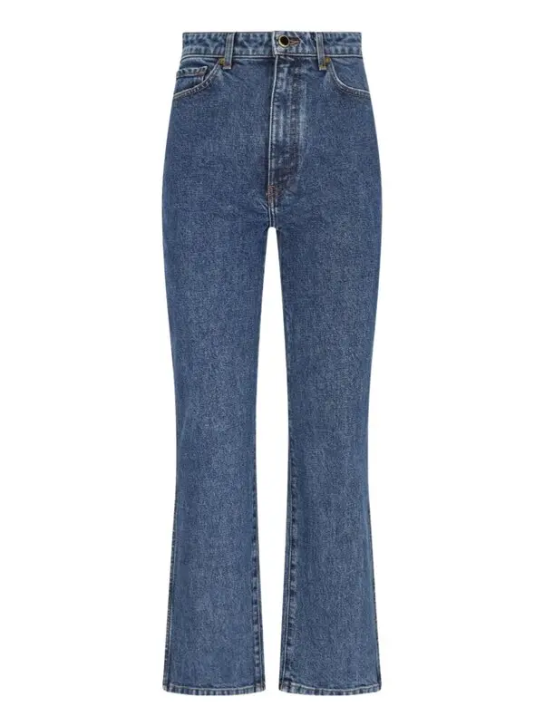 Khaite Abigail Straight-leg Jeans - Indigo