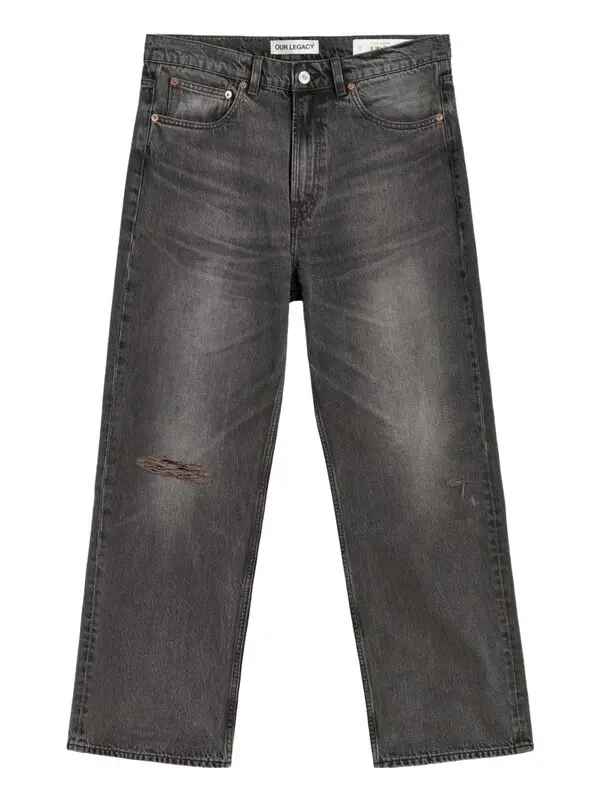 Our Legacy Third Cut Wide-leg Jeans - Black