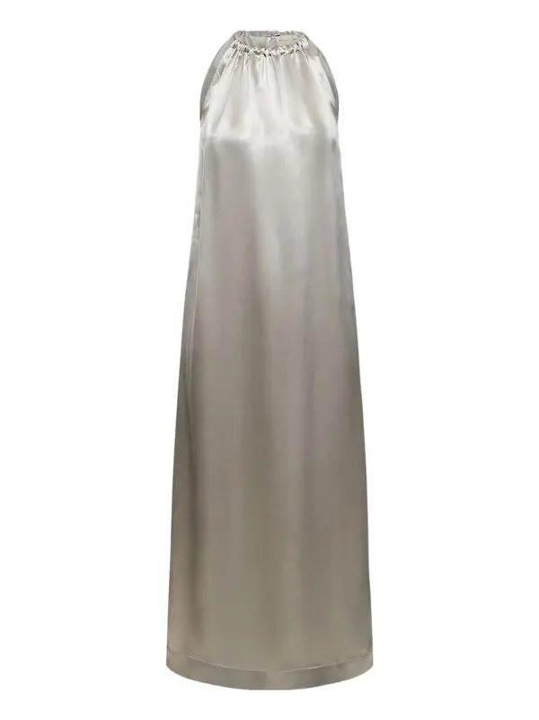 LOULOU STUDIO Halter Neck Sleeveless Dress - Gray