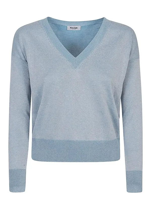 BASERANGE V-neck Sweater - Gray
