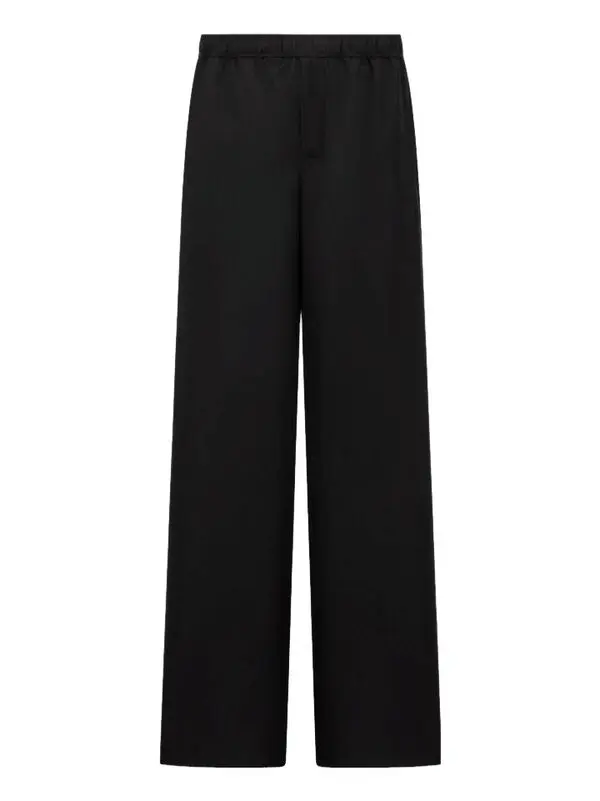 Dior High Waist Straight Leg Pants - Black