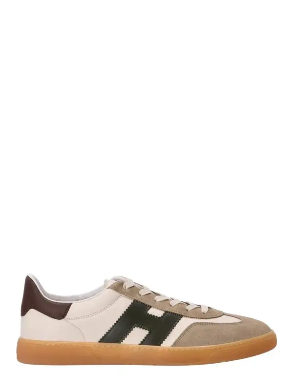 Hogan Lace-up Round Toe Low Top Sneakers - Nude
