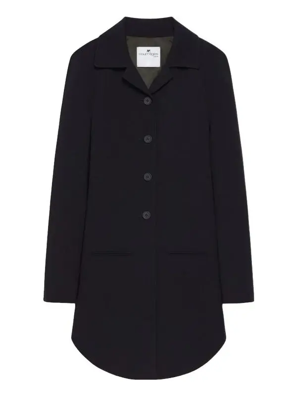 COURREGES Circle Heritage Coat - Black