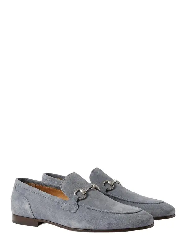 Gucci Jordaan Loafers With Horsebit Detail - Dark Gray