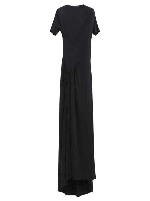 Givenchy Short Sleeve Wrap Maxi Dress - Black