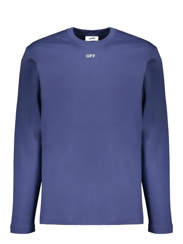 Off-White Logo Long-sleeve T-shirt - Blue