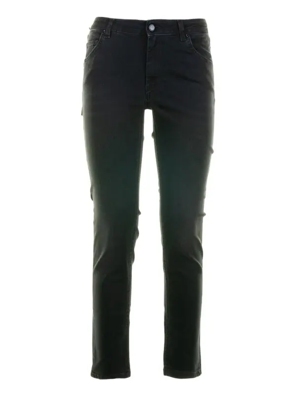 RE-HASH Button Detail Jeans - Black