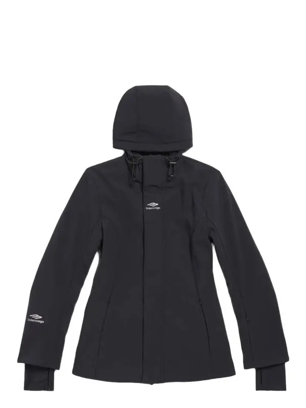 Balenciaga 3b Icon Ski Hourglass Parka - Black