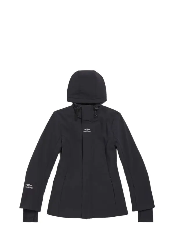 Balenciaga 3b Icon Ski Hourglass Parka - Black