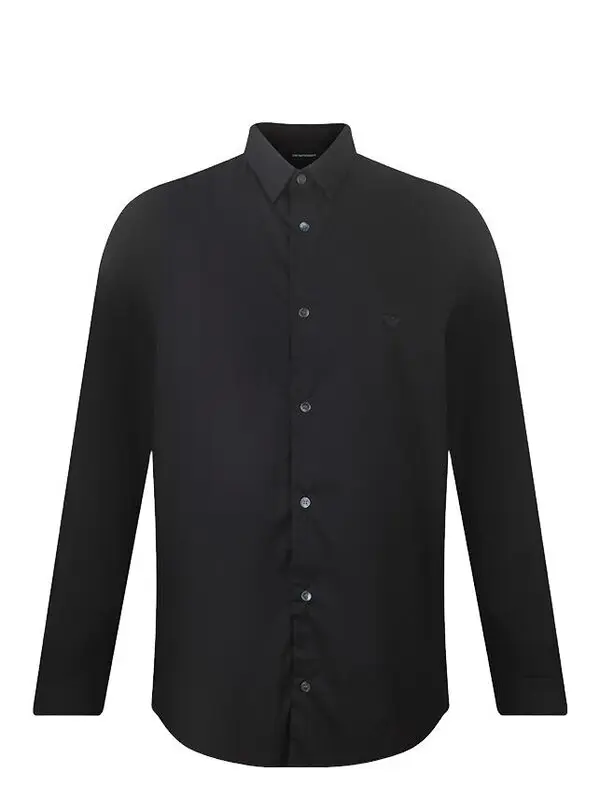 Emporio Armani Long-sleeved Shirt - Black
