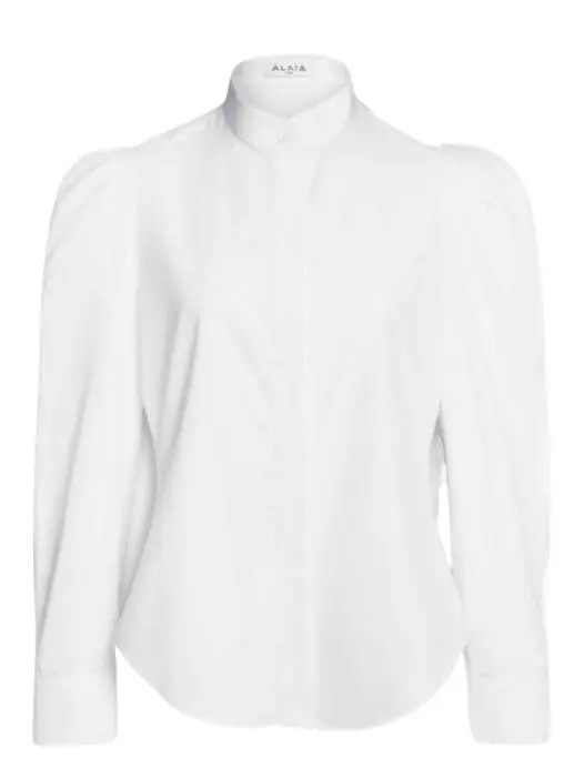 Alaïa Poplin Puff Shirt - White