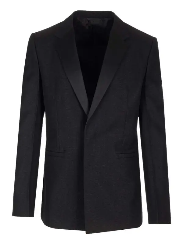 Givenchy V-neck Slim Fit Jacket - Black
