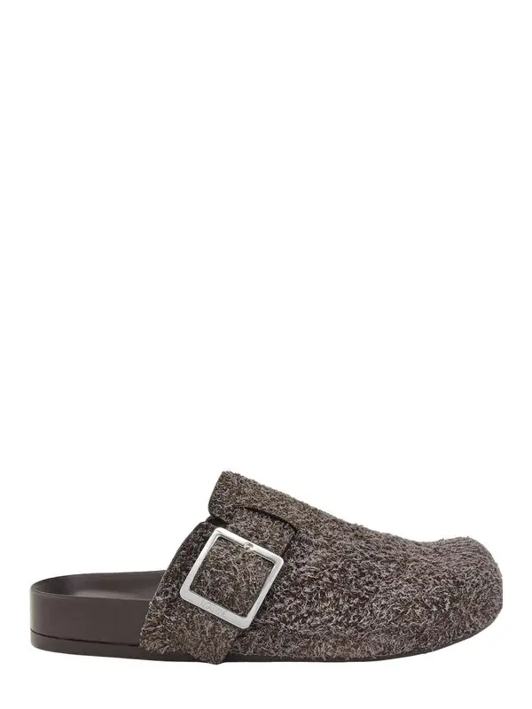 Loewe Ease Buckle Mules - Dark Brown