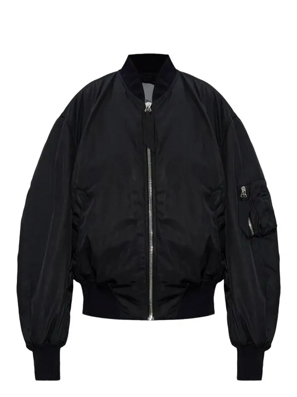 Attico The Zip Pocket Bomber Jacket By - Black