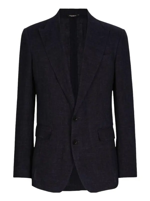 Dolce & Gabbana Dolce Gabbana Sicilia Single-breasted Blazer - Black