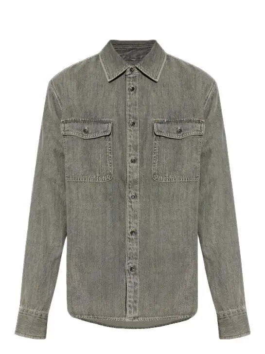 RAG  BONE Long Sleeve Shirt - Gray