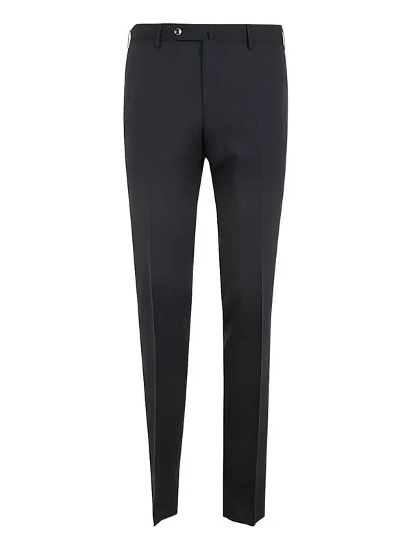 PT TORINO Mid-rise Slim-fit Trousers - Black