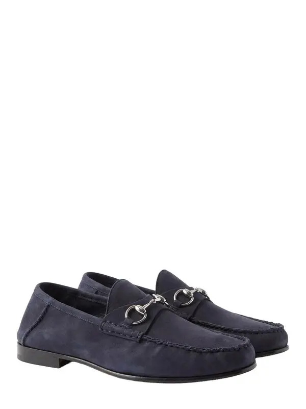 Gucci Gigi Suede Loafers - Dark Blue