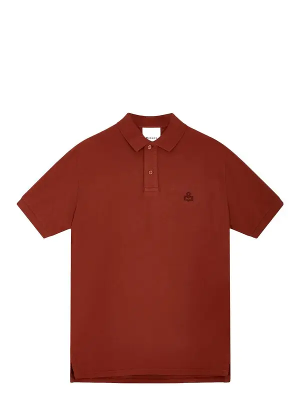 Isabel Marant Étoile Logo-embroidered Polo Shirt - Red