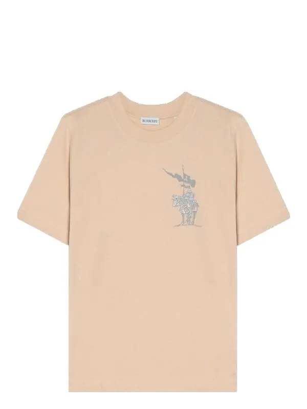 Burberry Knight Graphic Cotton T-shirt - Brown
