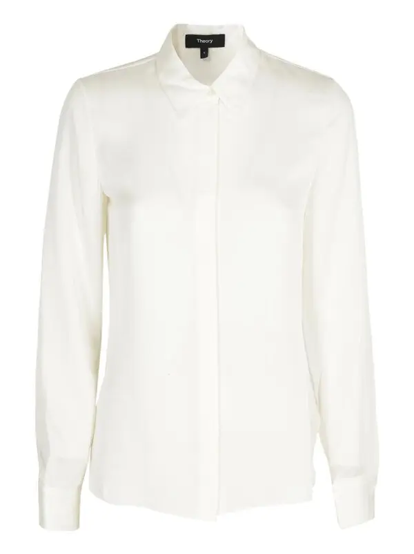 Theory Georgette Fitted Shirt - White