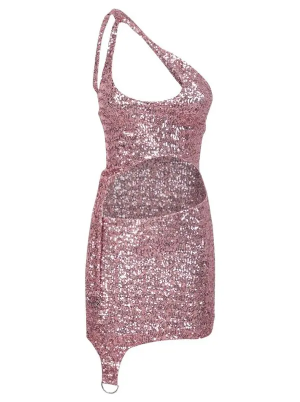 AMBUSH Asymmetrical Cut-out Mini Dress - Multicolor