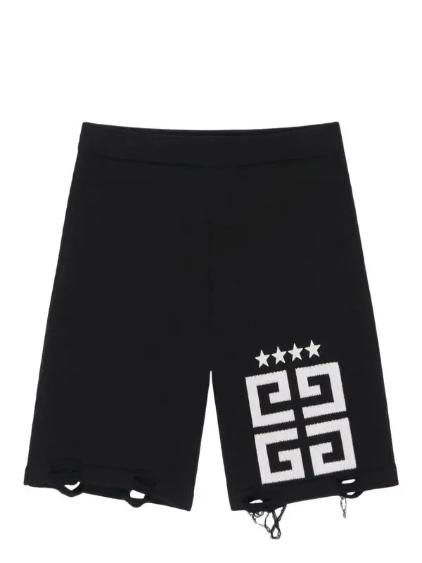 Givenchy 4g Stars Bermuda Shorts - Black