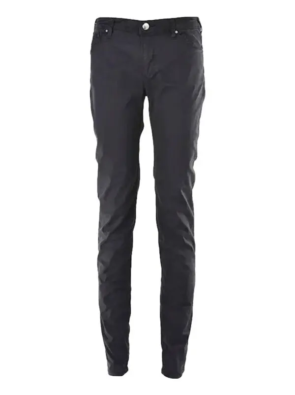 Emporio Armani Logo Detail Casual Pants - Black