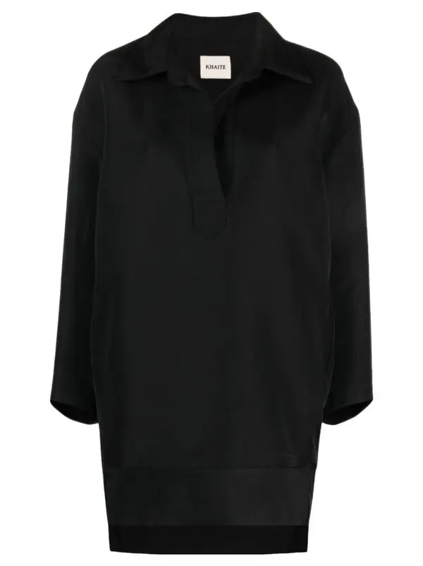 Khaite The Kal Long-sleeved Shirt Dress - No