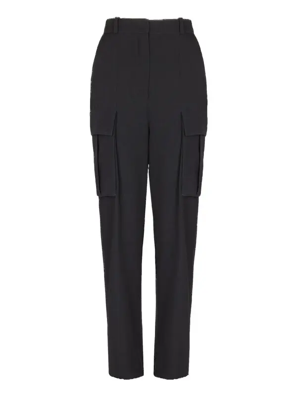 Balmain Grain De Poudre Cargo Pants - Black