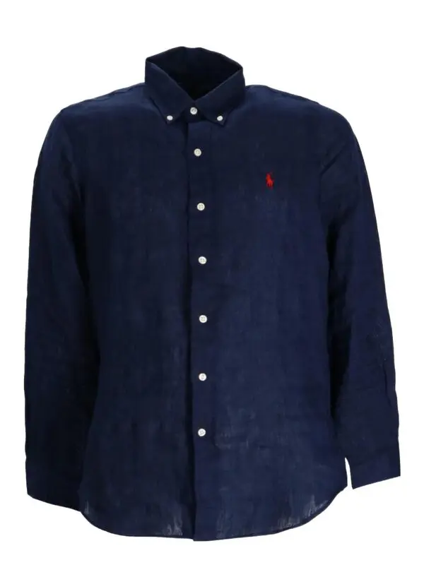 Polo Ralph Lauren Logo Embroidered Polo Pony Shirt - Navy